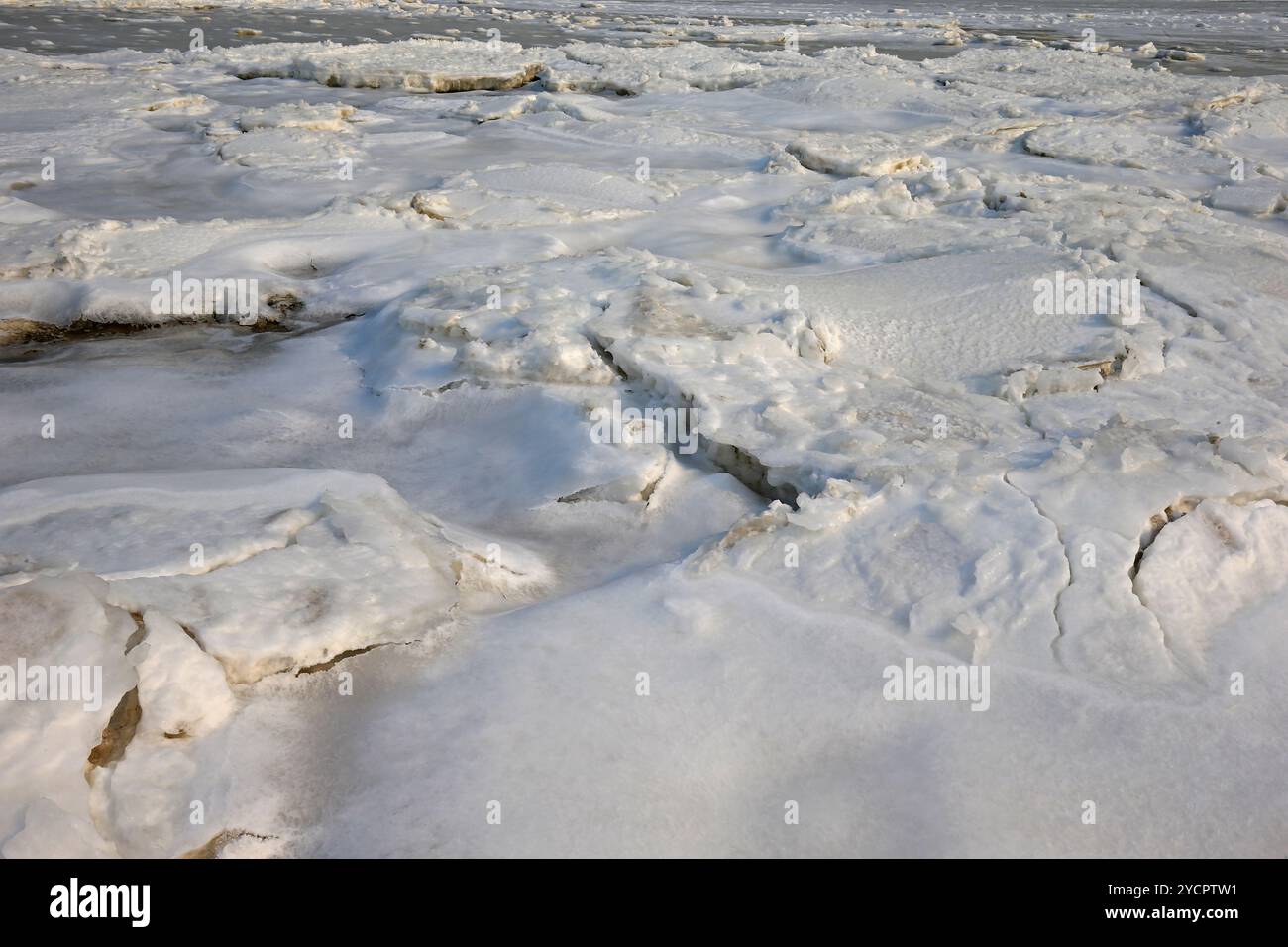 The winter sea ice Stock Photo - Alamy