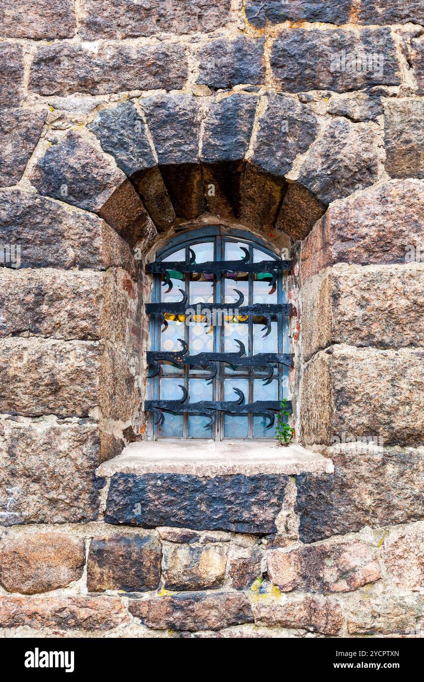 Old window at the medieval castle in Vyborg, Russia Stock Photo - Alamy