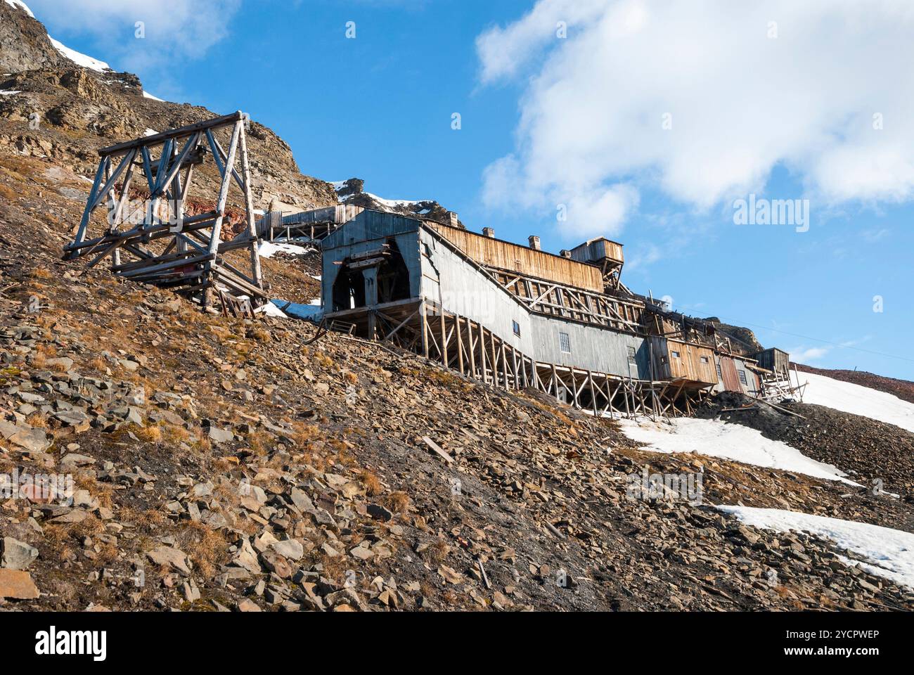 Abanodoned coal mine station in Longyearbyen, Svalbard Stock Photo - Alamy