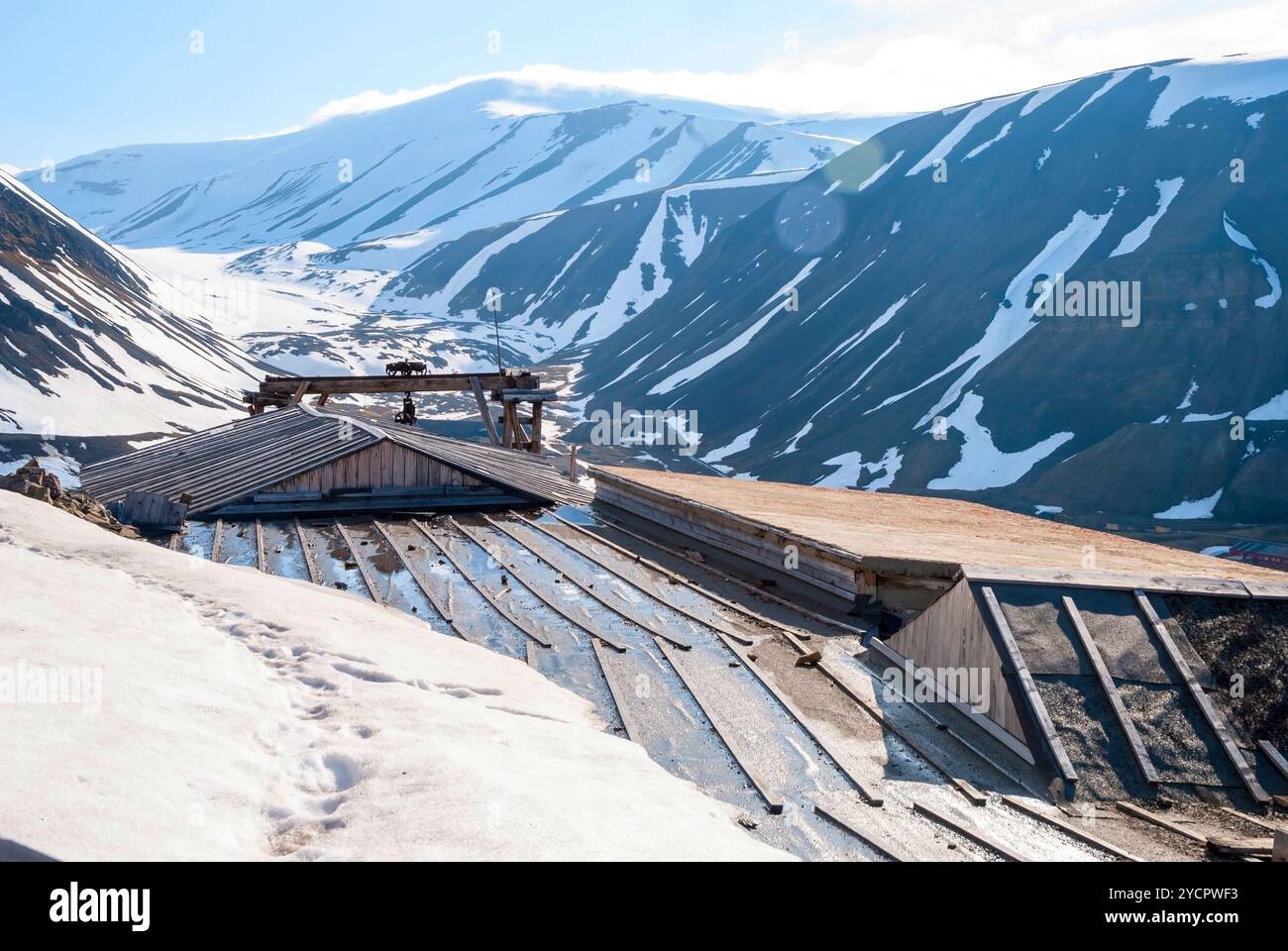 Abanodoned coal mine station in Longyearbyen, Svalbard Stock Photo - Alamy