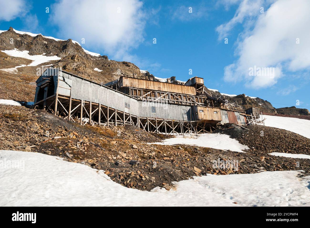 Abanodoned coal mine station in Longyearbyen, Svalbard Stock Photo - Alamy