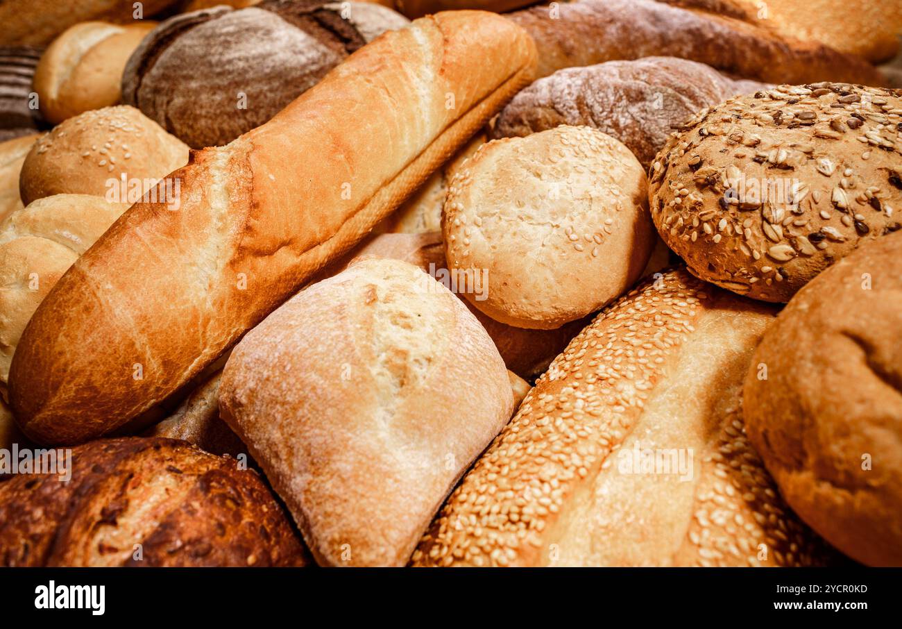 Breads and baked goods Stock Photo - Alamy