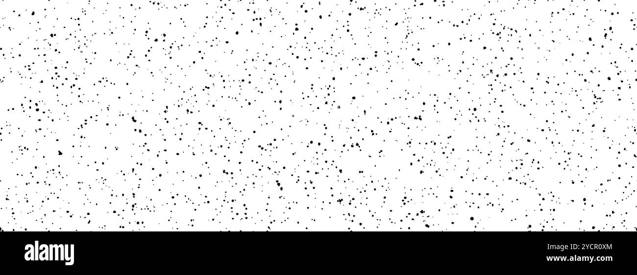 Black and white dotted seamless pattern. Dirty grunge sprinkles ...