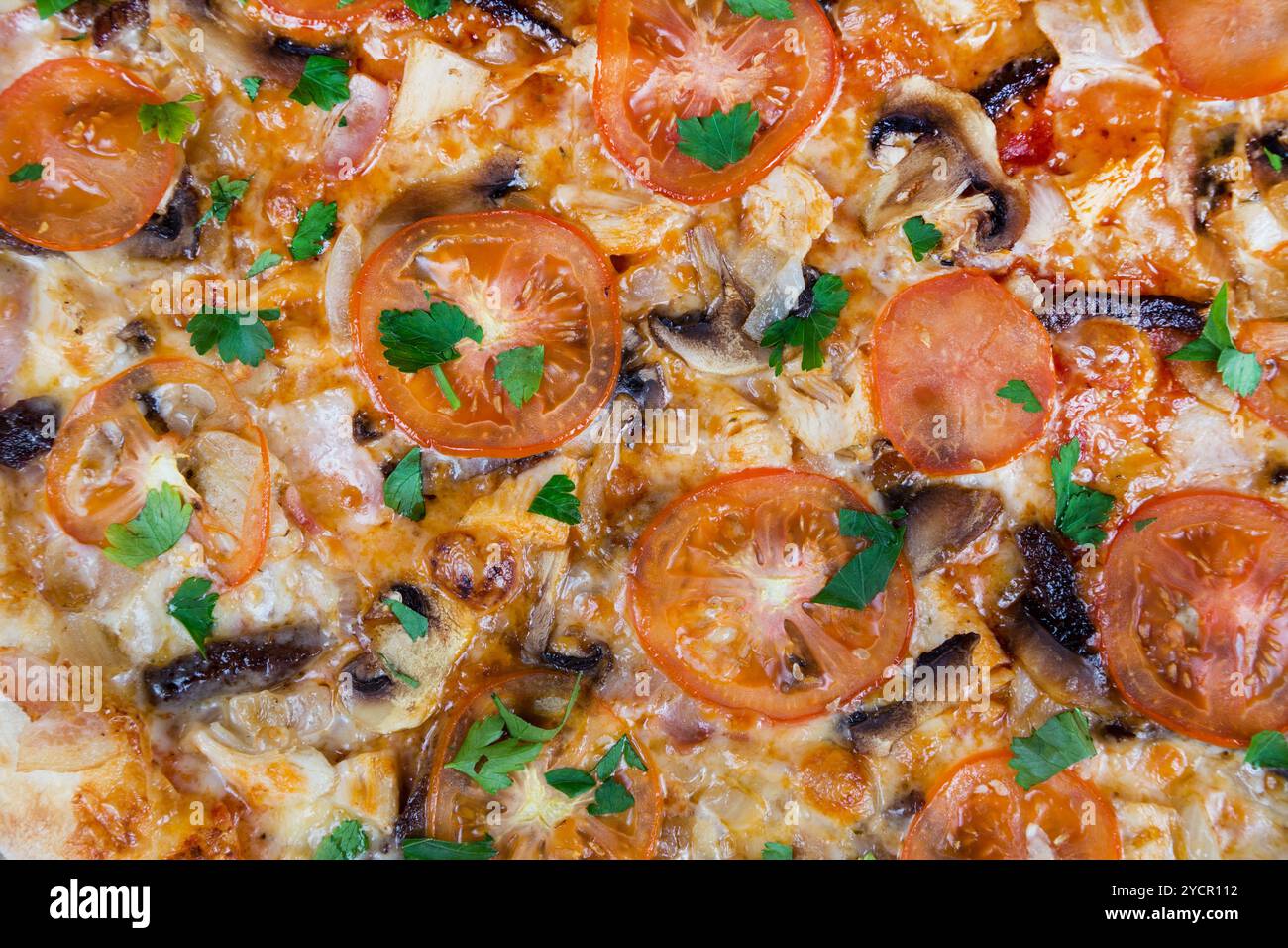 Fresh hot fast food slices of pizza Stock Photo - Alamy