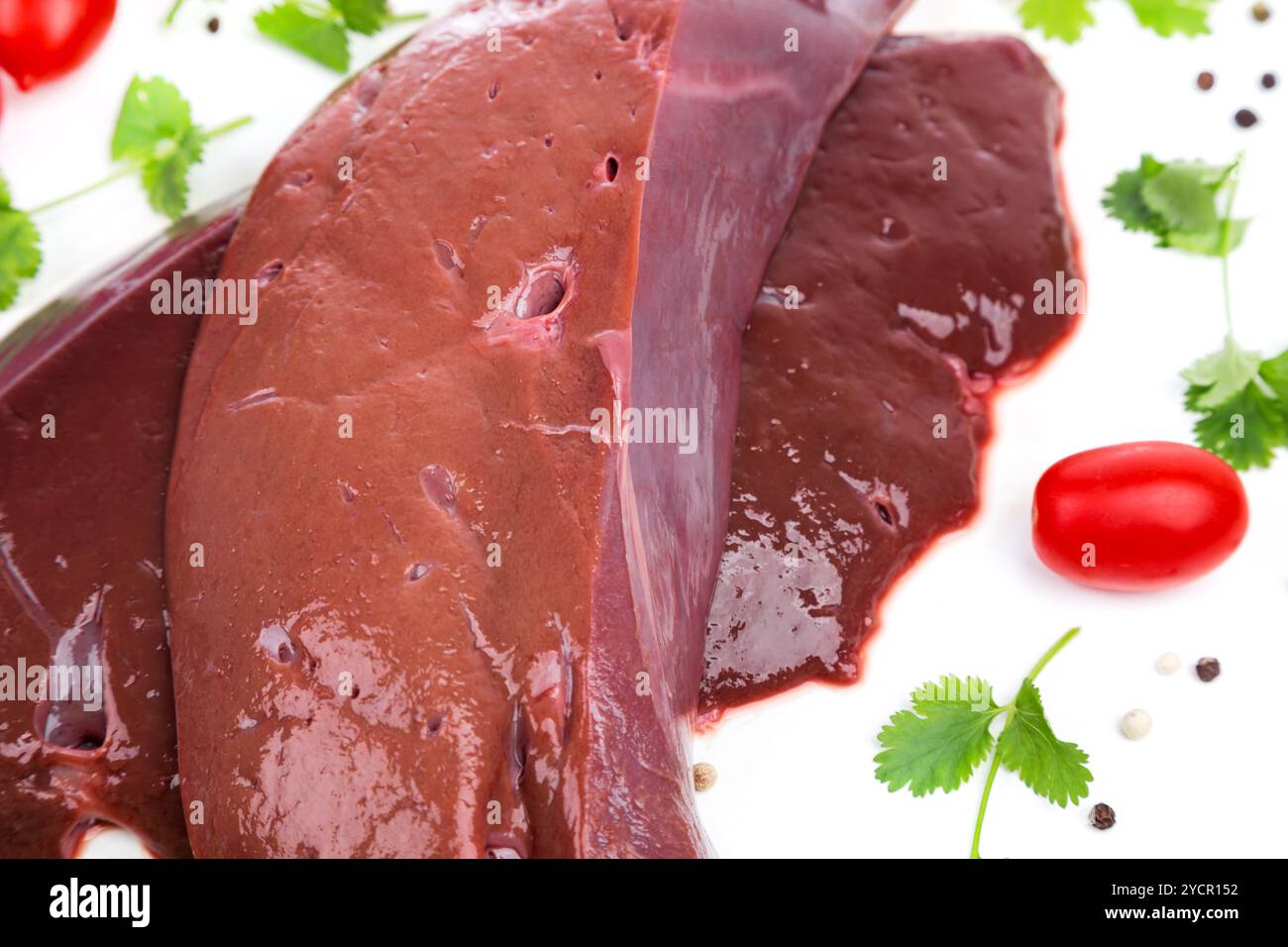 Raw beef liver piece hi-res stock photography and images - Alamy