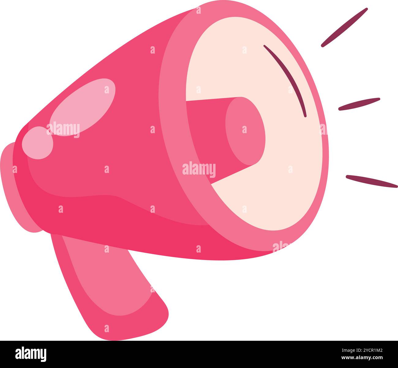 Woman megaphone protest voice Stock Vector Images - Alamy