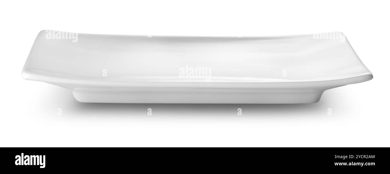 Rectangular white plate Stock Photo - Alamy