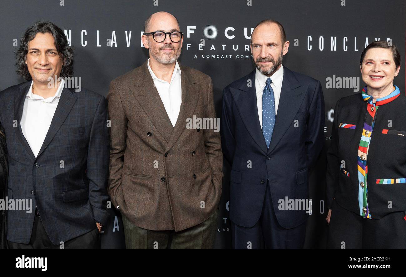 New York, NY, USA, 23 October, 2024: Carlos Diehz, Edward Berger, Ralph ...