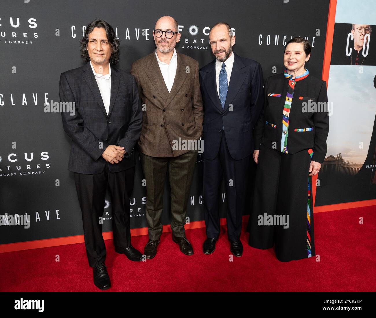 New York, NY, USA, 23 October, 2024: Carlos Diehz, Edward Berger, Ralph ...