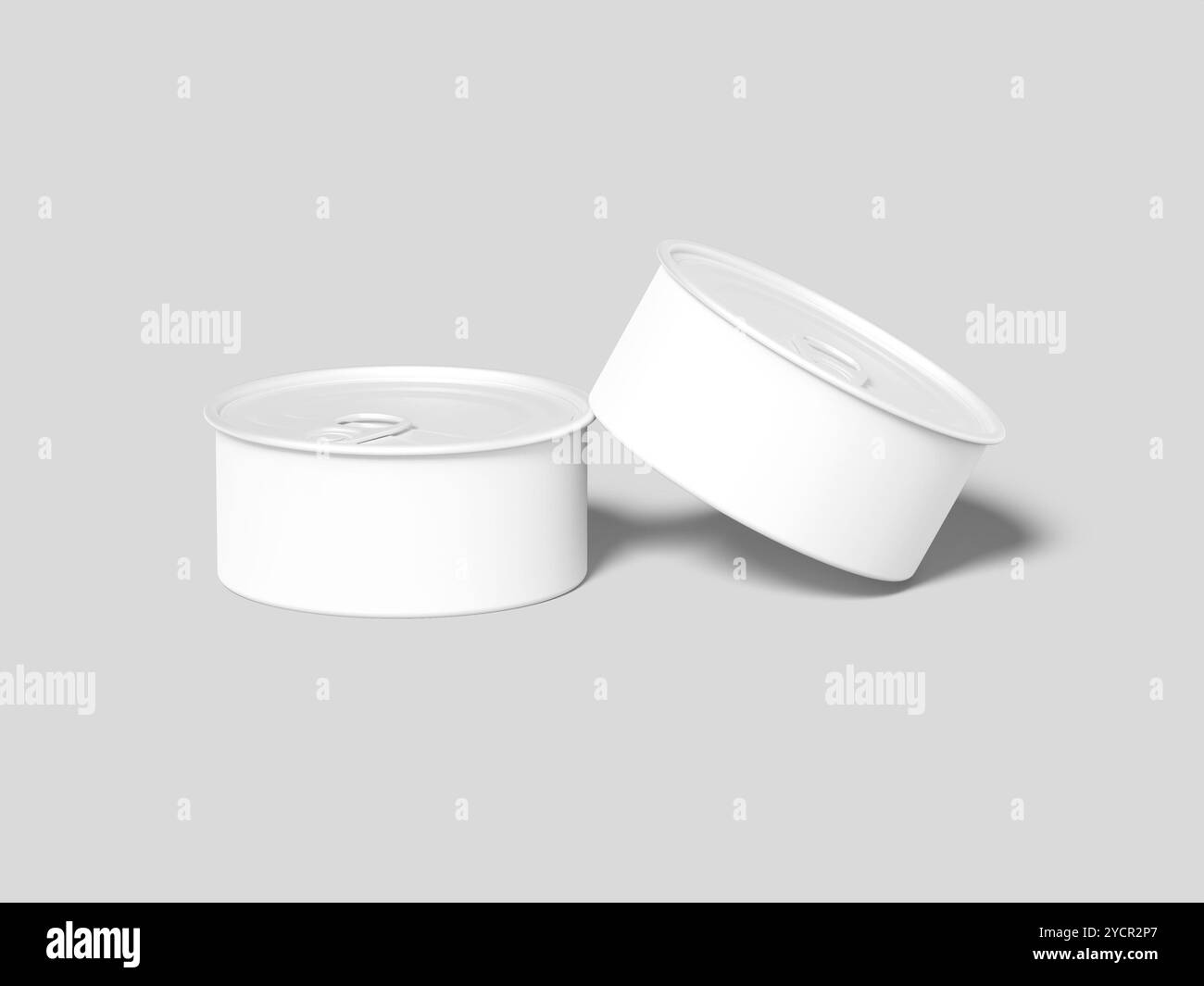 Blank White Food Can Packaging Mockup 3D Rendering Stock Photo - Alamy