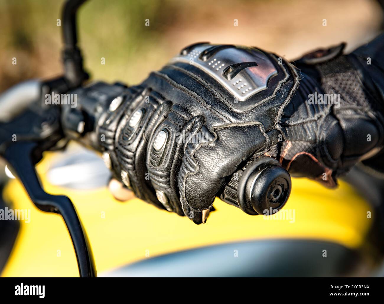 Motorcycle Racing Gloves Stock Photo - Alamy