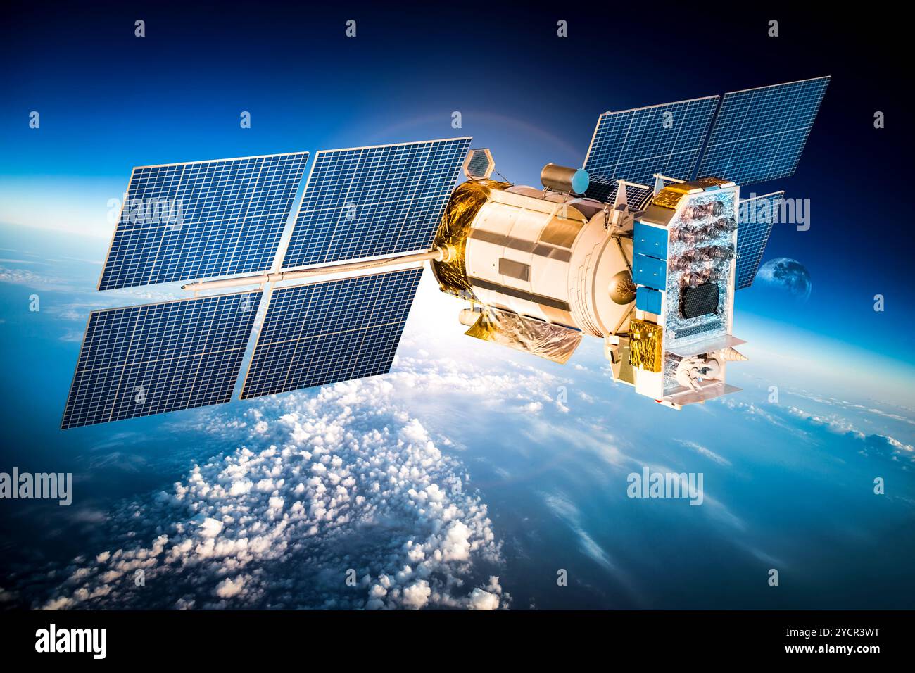 International space station over planet hi-res stock photography and images - Alamy