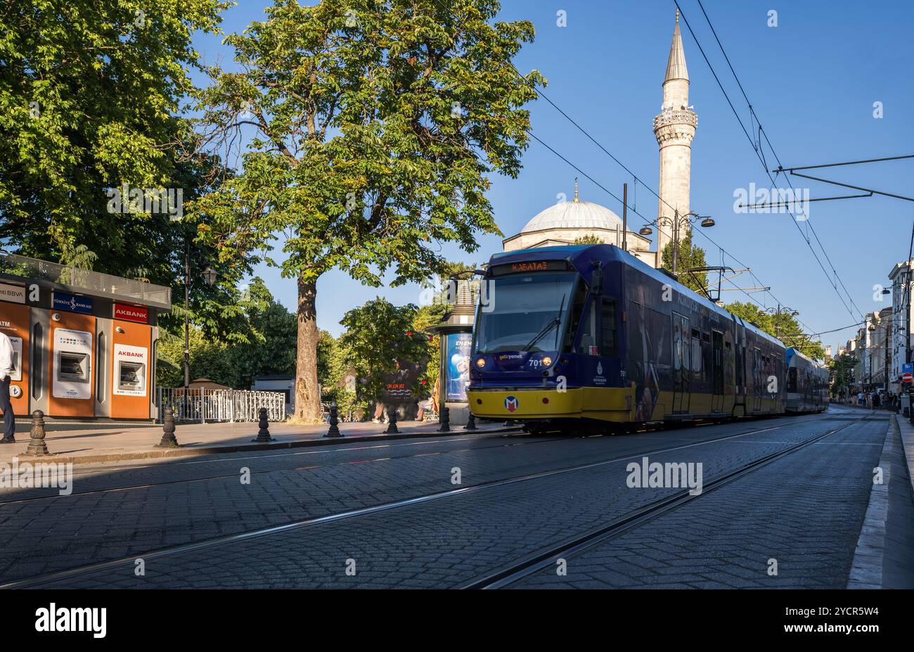 Modern electric rail tram in Istanbul, Turkey Stock Photo - Alamy