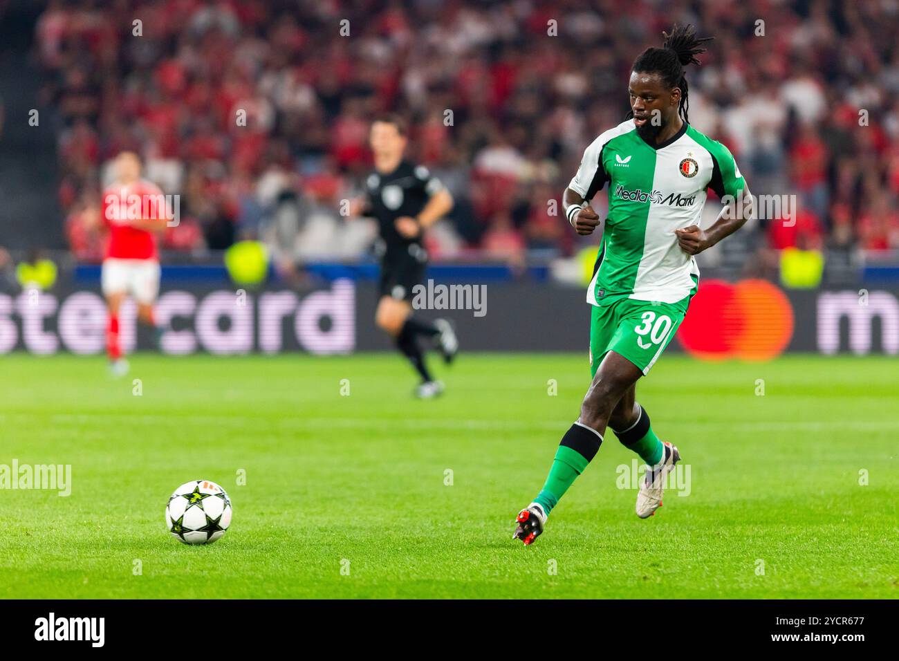 Lisbon, Portugal. 23rd Oct, 2024. Jordan Lotomba of Feyenoord seen in ...