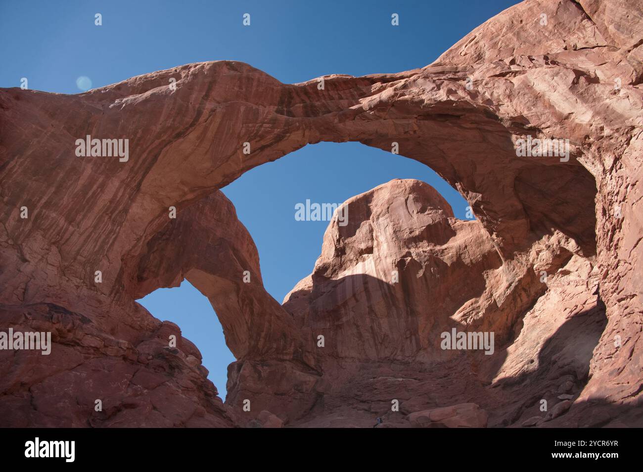 Double Arche in Arches National Park Stock Photo - Alamy