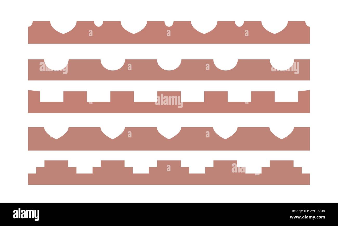 Traditional geometric arabic shape border. Oriental abstract arch ...