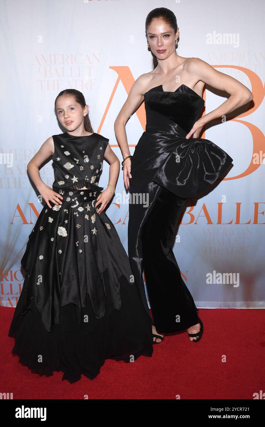 New York, USA. 23rd Oct, 2024. (L-R) Ioni James Conran with her mother ...
