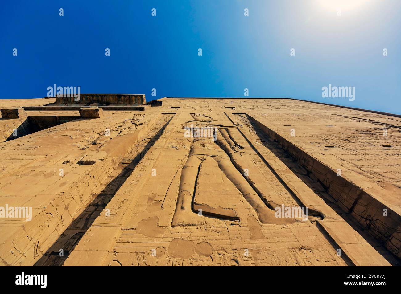 The Temple of Edfu is an ancient Egyptian temple complex on the western ...