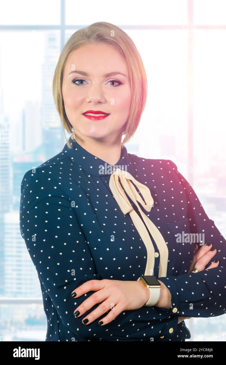 Smart happy female business hi-res stock photography and images - Alamy