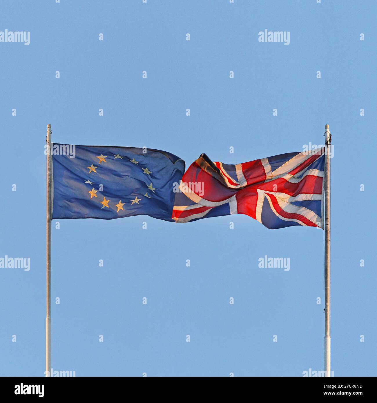 Uk eu flags hi-res stock photography and images - Alamy