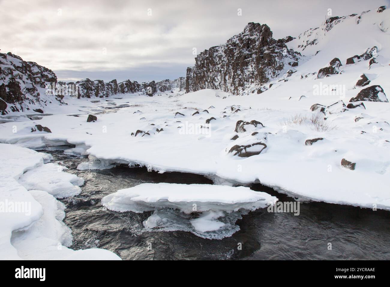 Almannagja Gorge, Thingvellir National Park, UNESCO World Heritage Site ...