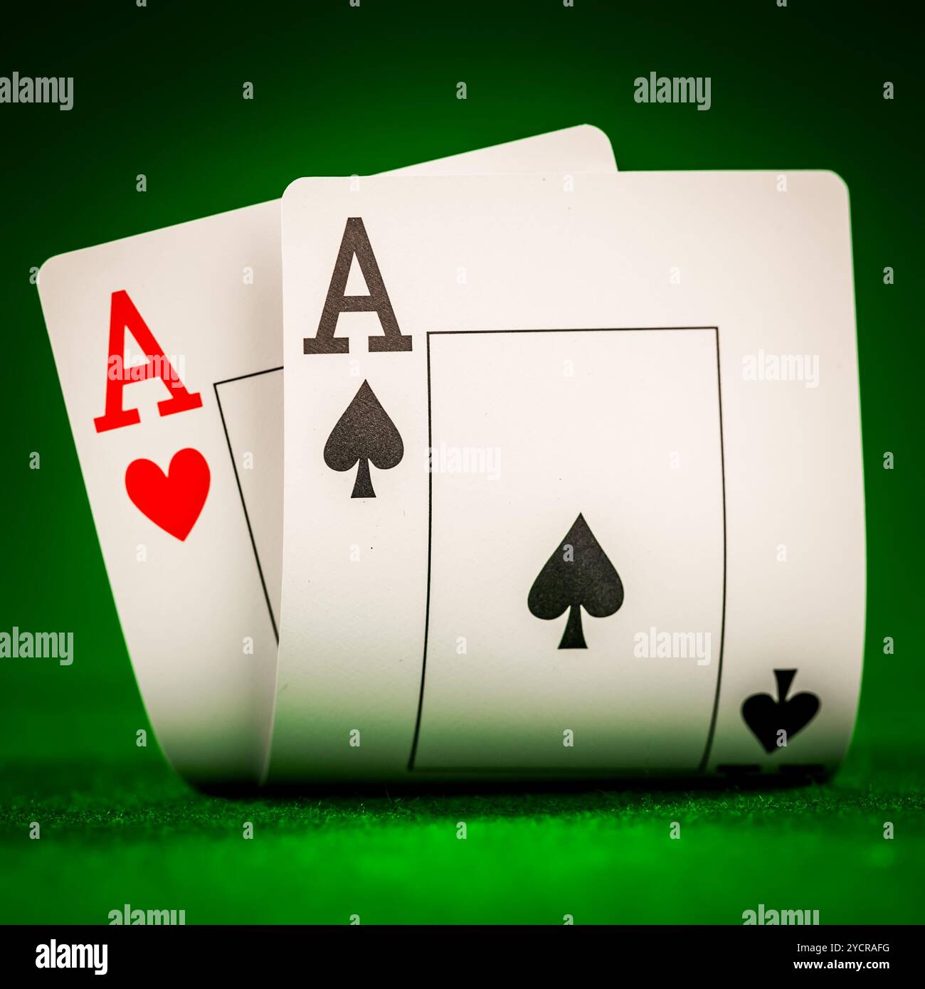 Two aces closeup hi-res stock photography and images - Alamy