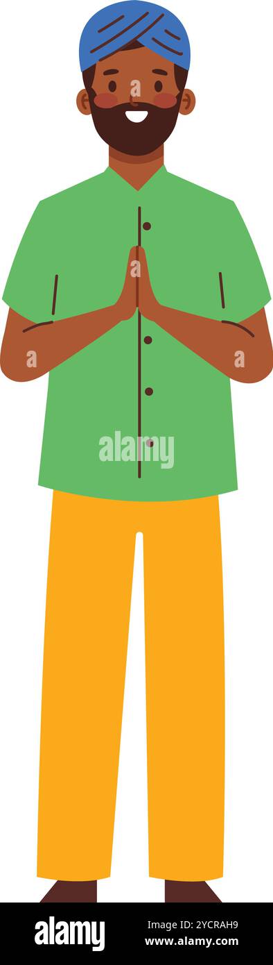 hindu man in traditional clothes Stock Vector Image & Art - Alamy