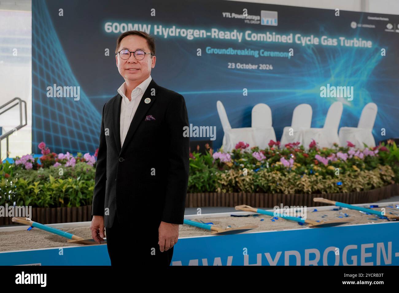 YTL PowerSeraya group CEO John Ng at the groundbreaking ceremony for a ...