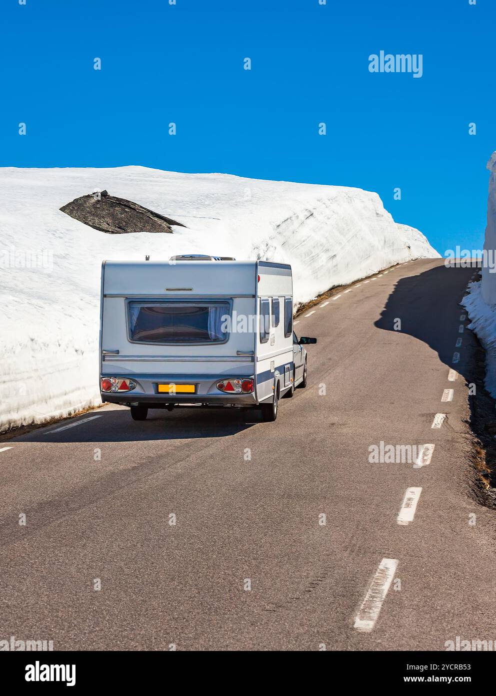 Motorhome trailer caravan road hi-res stock photography and images - Alamy