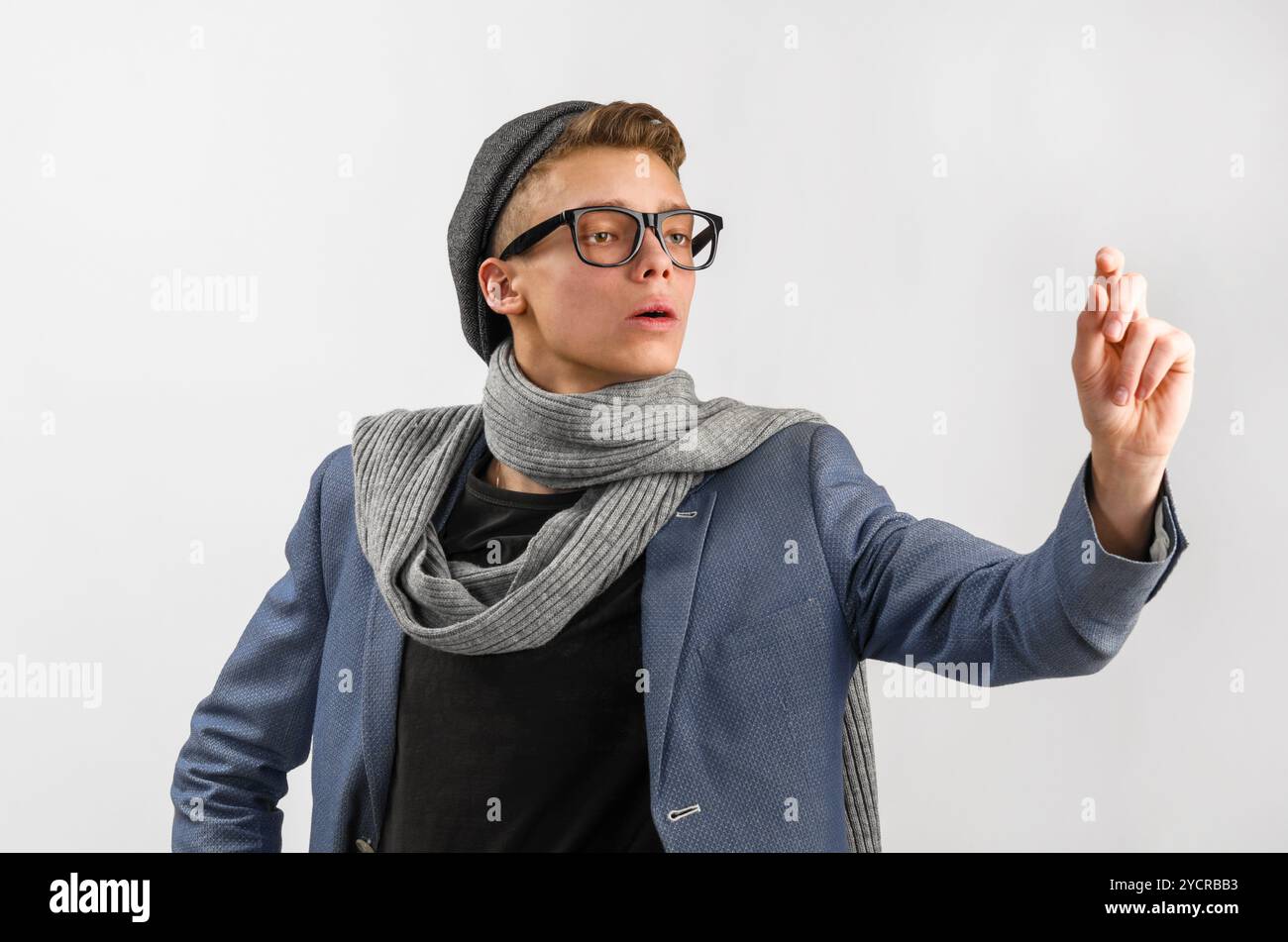 Portrait of a young artist Stock Photo - Alamy