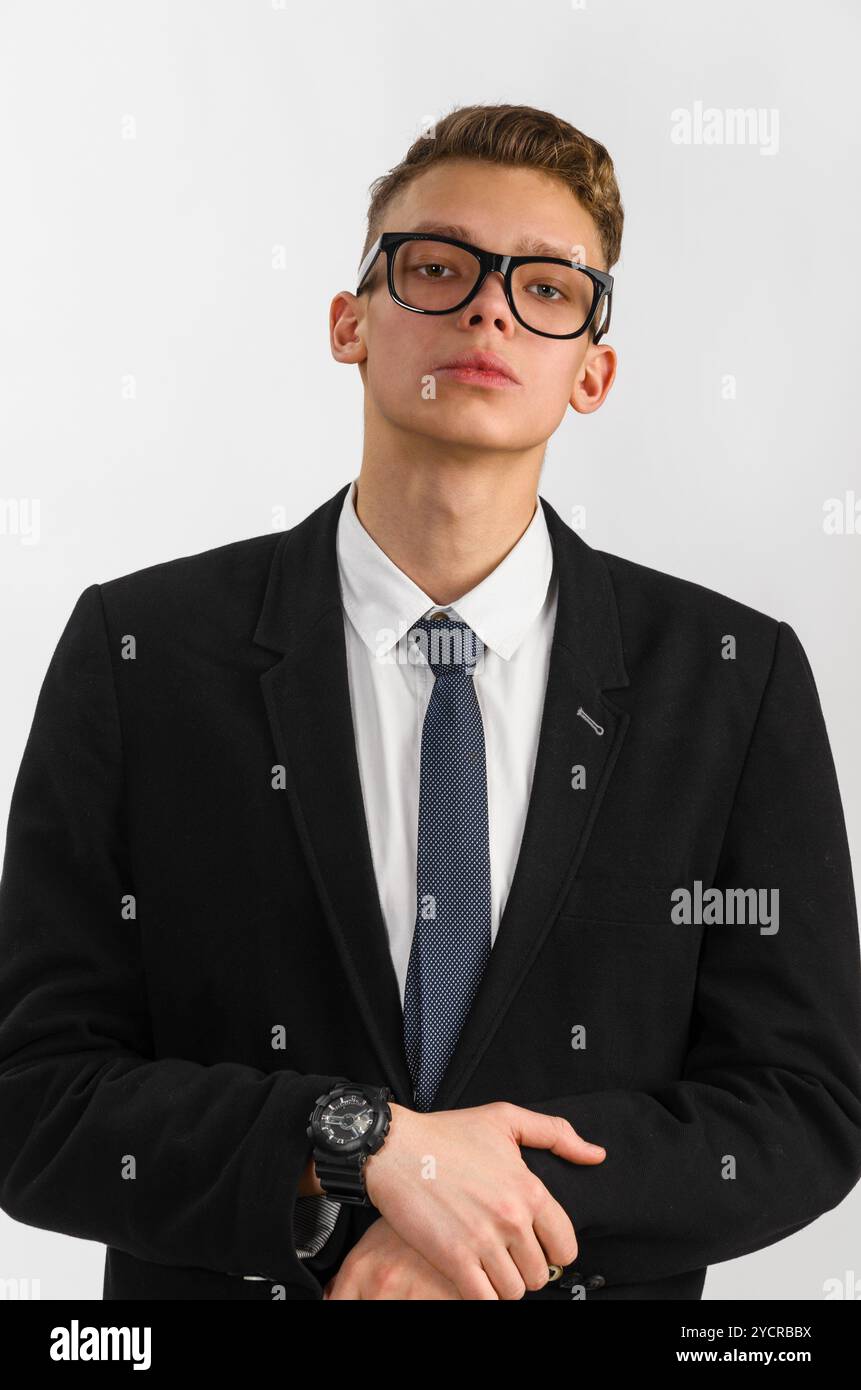 Geek character retro camera hi-res stock photography and images - Alamy