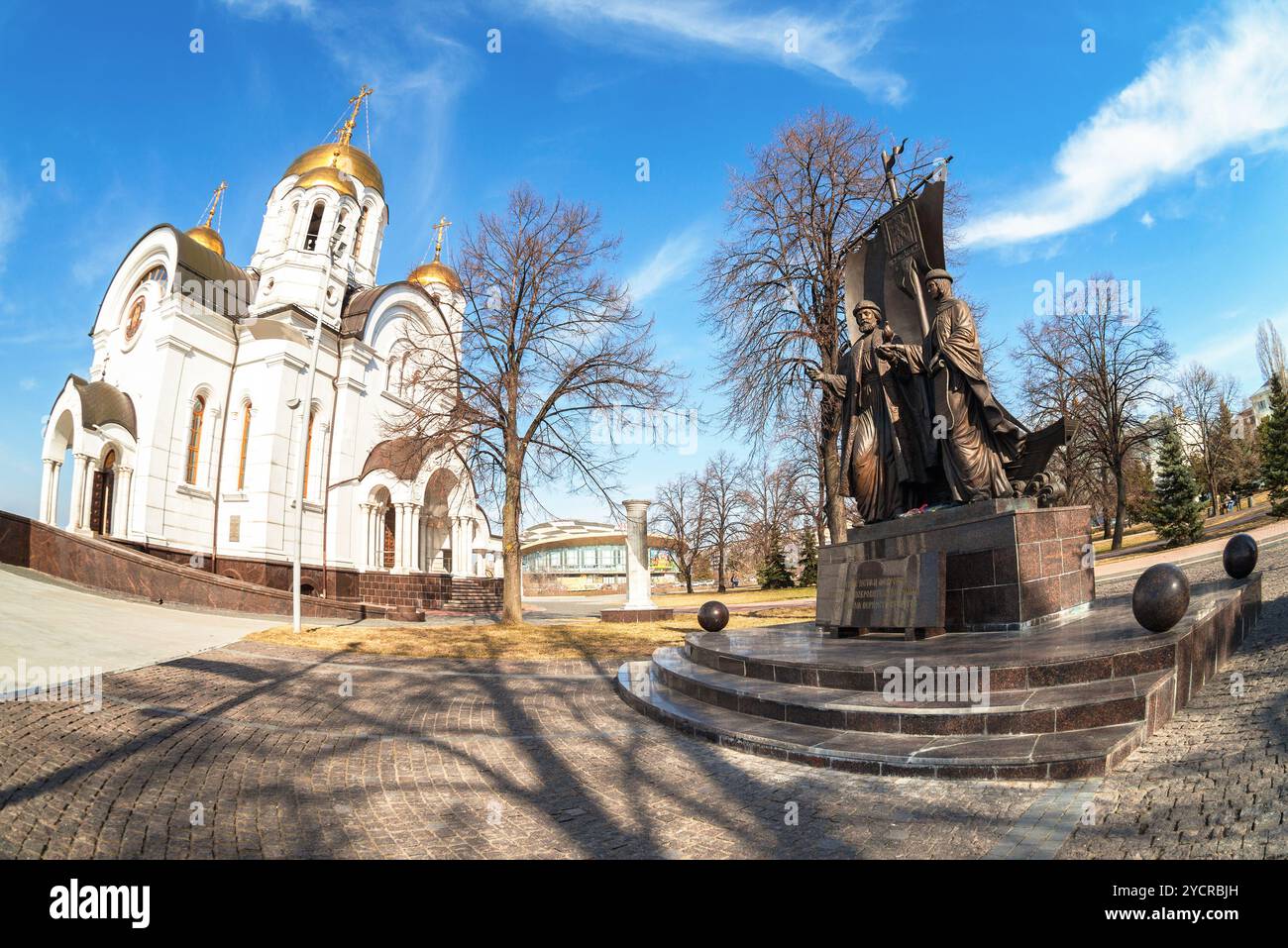 Monument of Saints Peter and Fevronia of Stock Photo - Alamy