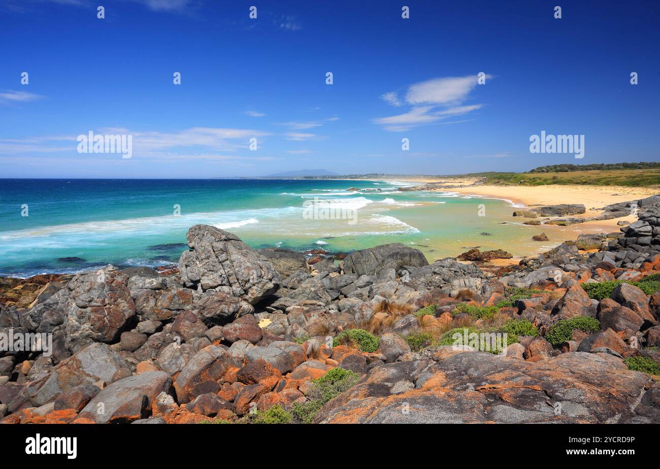 Sunny day at Bingie Beach, Australia Stock Photo - Alamy