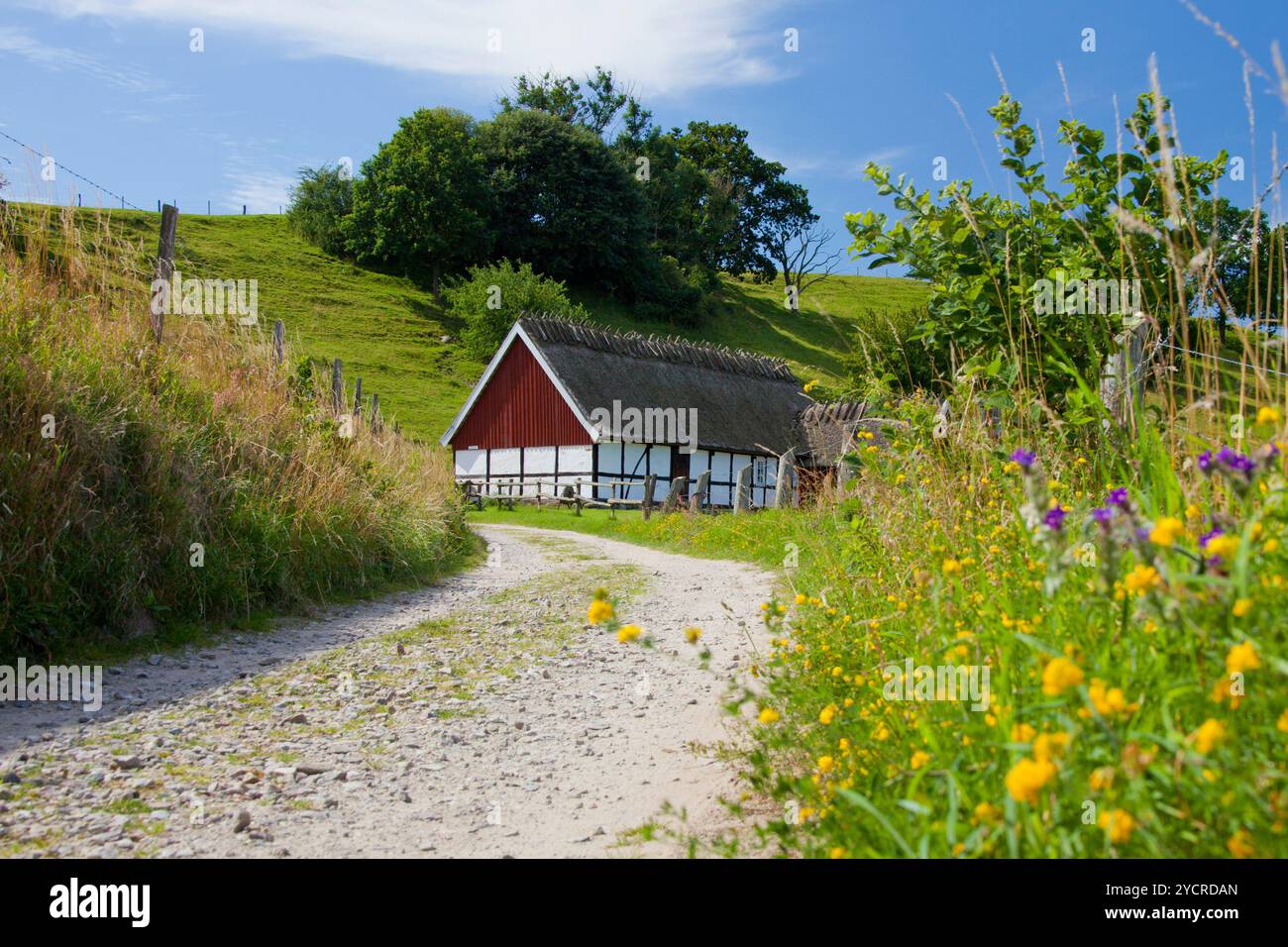 Farmhouse, Broesarps backar, Skåne, Sweden Stock Photo - Alamy