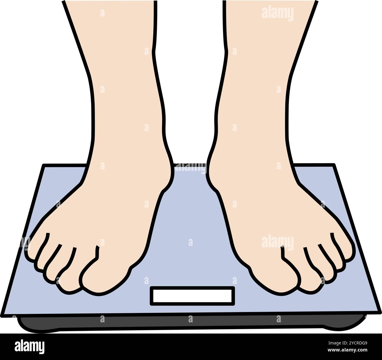 Feet measuring Stock Vector Images - Alamy