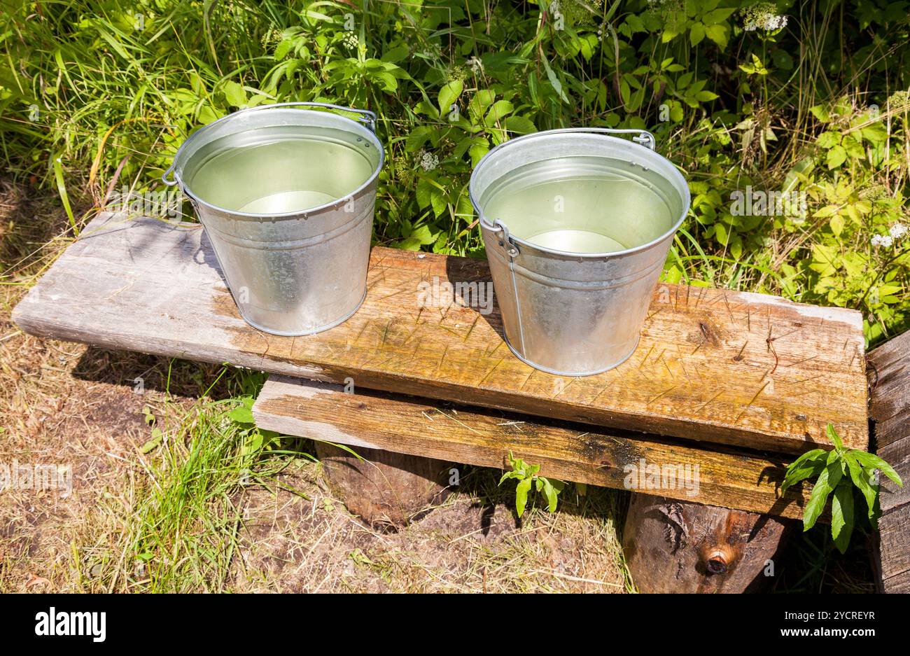 Traditional metal buckets hi-res stock photography and images - Alamy