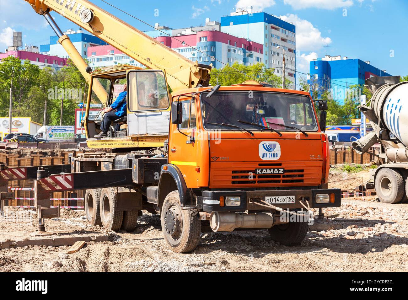 Kamaz truck crane hi-res stock photography and images - Alamy