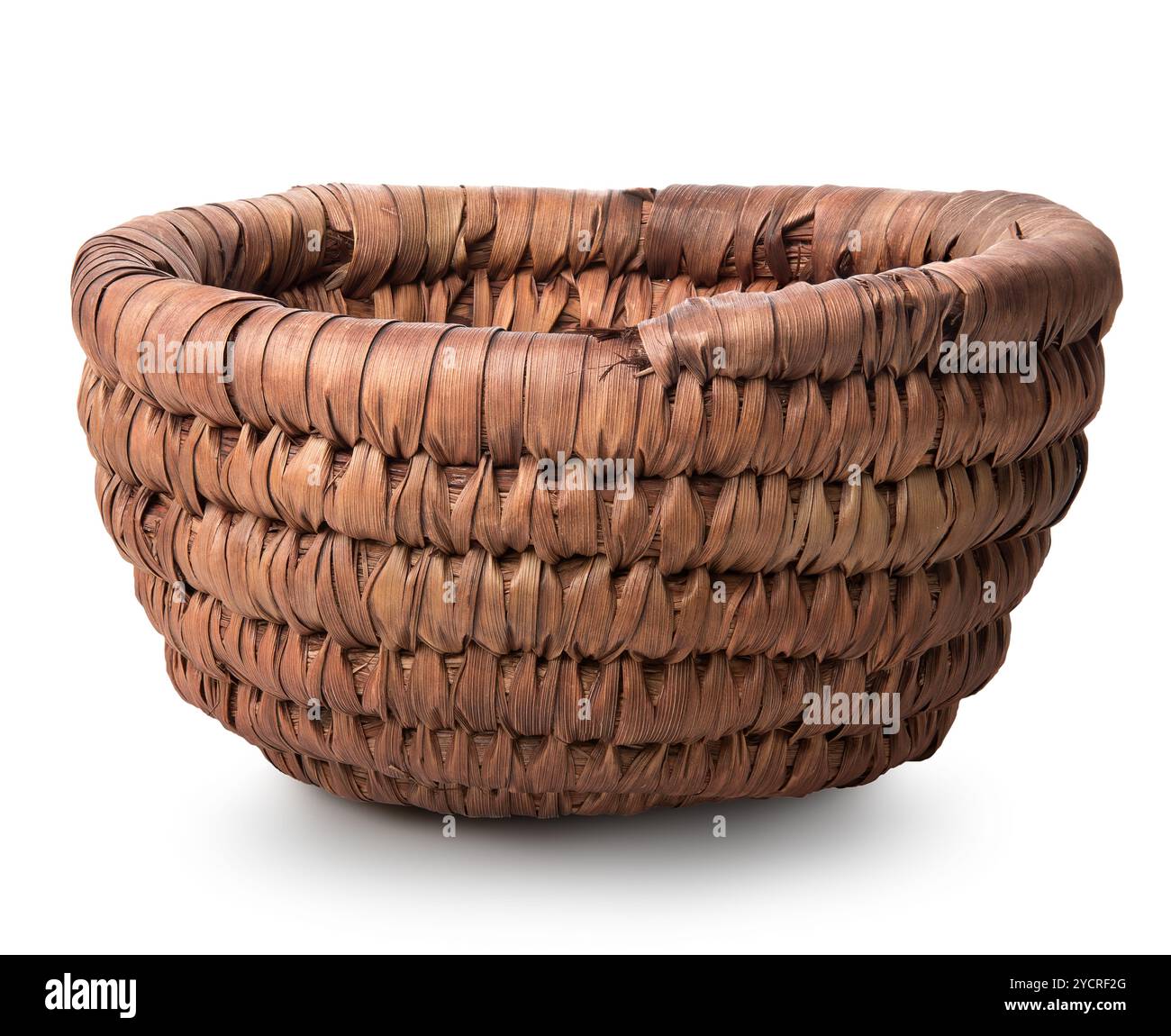 Old bamboo basket Cut Out Stock Images & Pictures - Alamy