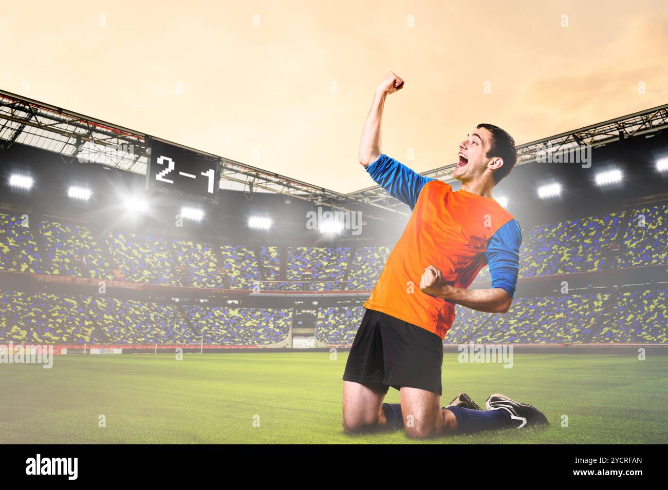 Player scoring goal hi-res stock photography and images - Alamy