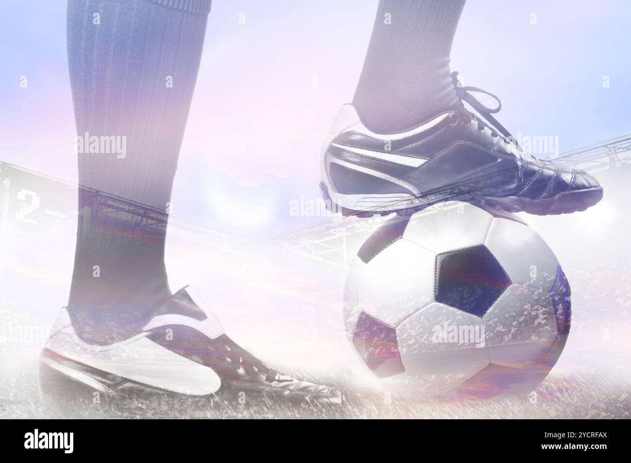 Soccer team legs hi-res stock photography and images - Alamy