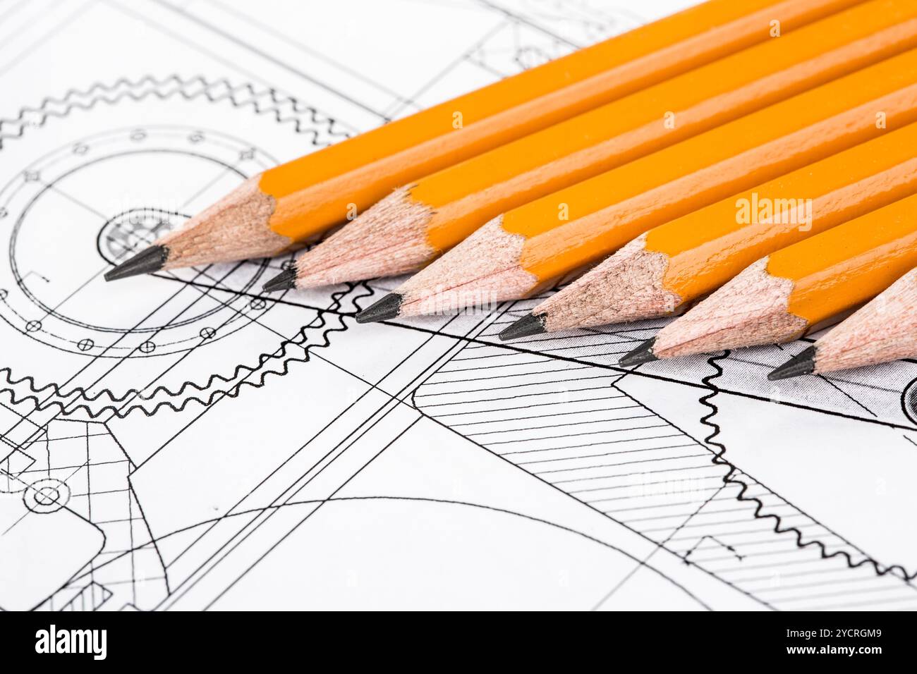 Drawing detail and pencil Stock Photo - Alamy