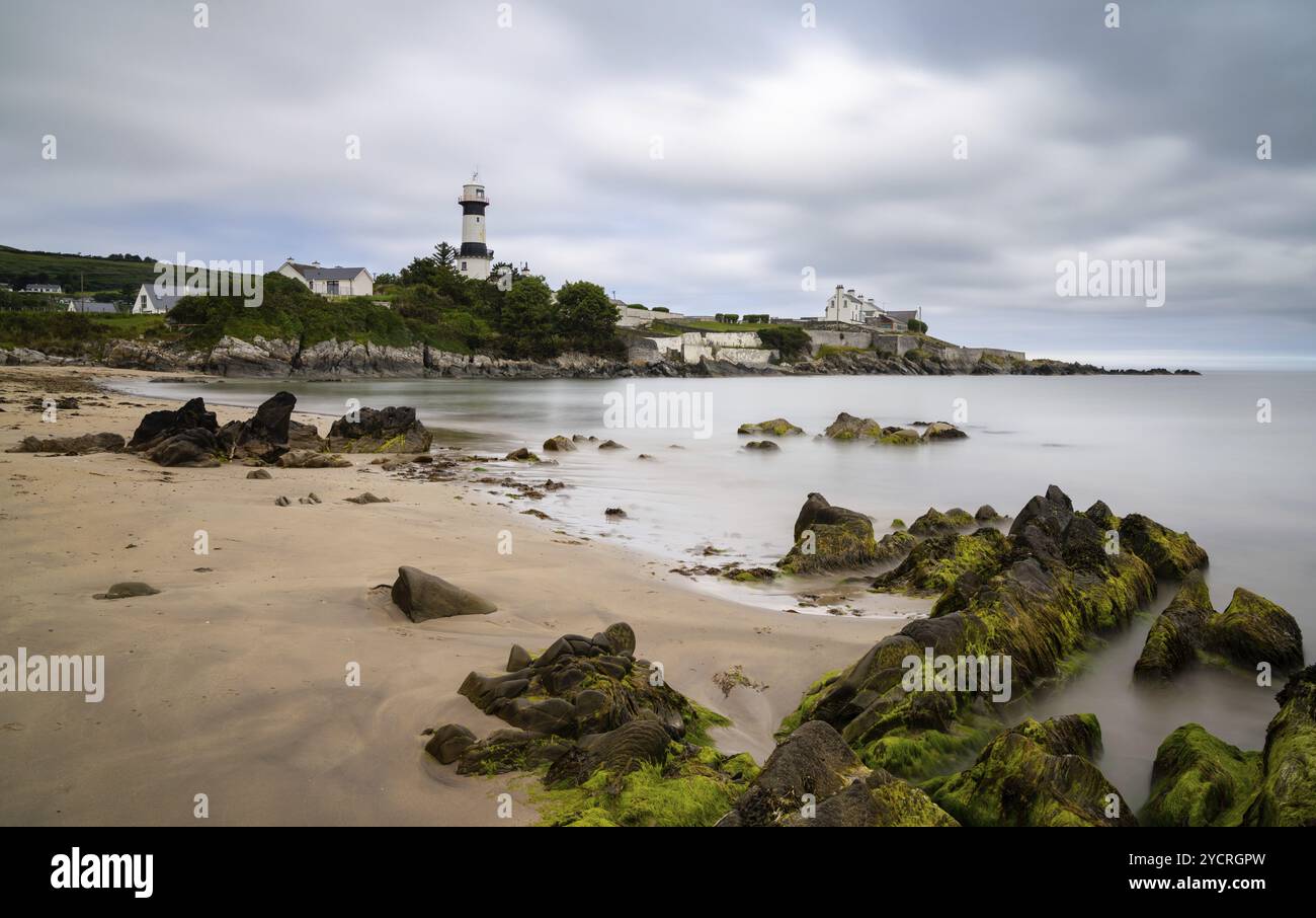 Stroove, Ireland, 9 July, 2022: view of the historic Stroove Lighthouse ...