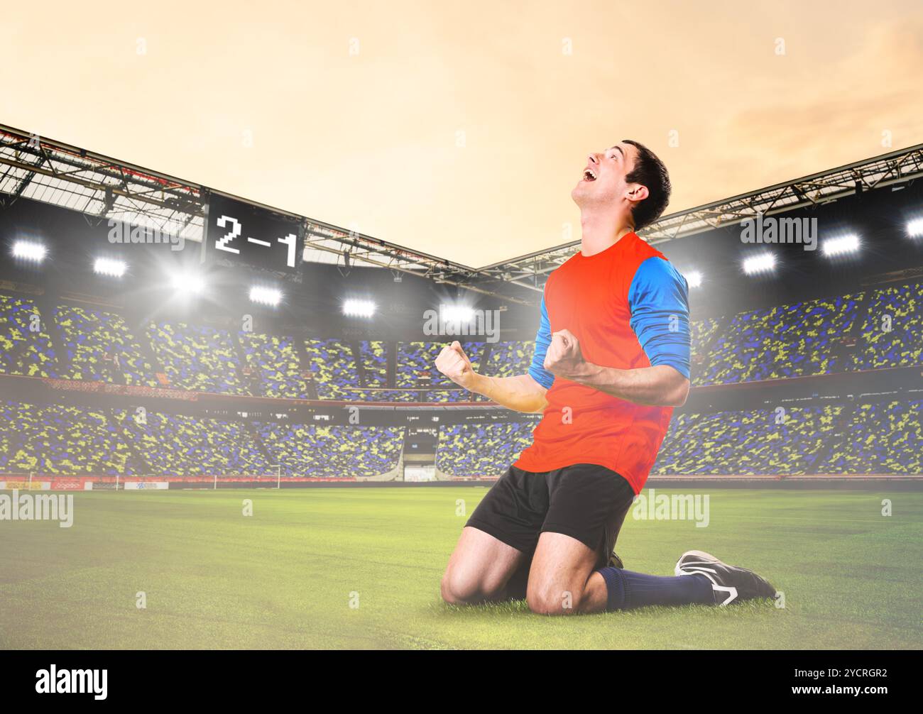 Player scoring goal hi-res stock photography and images - Alamy