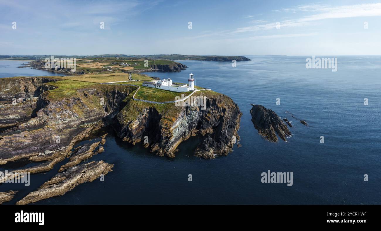 A view of the Galley Head Lighthouse in County Cork Stock Photo - Alamy