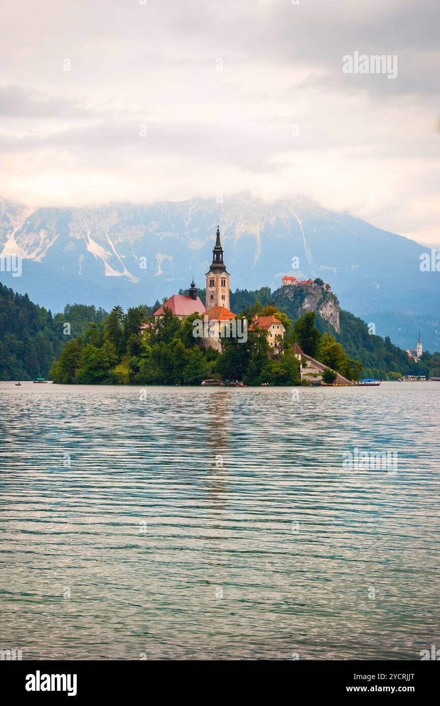 Bled with the clouds hi-res stock photography and images - Alamy
