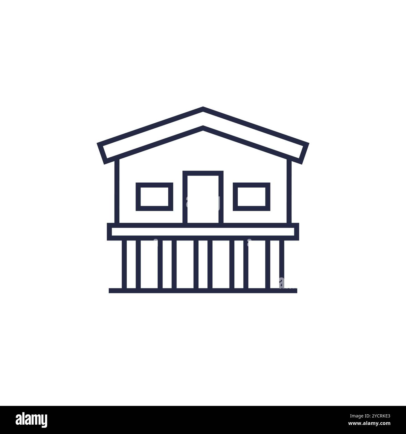 House on house on stilts Cut Out Stock Images & Pictures - Alamy