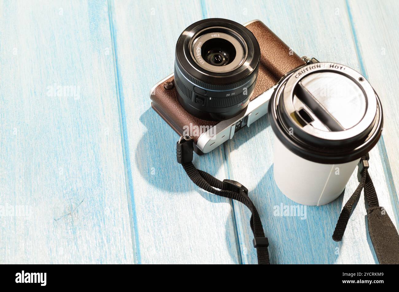 Retro style camera Stock Photo - Alamy