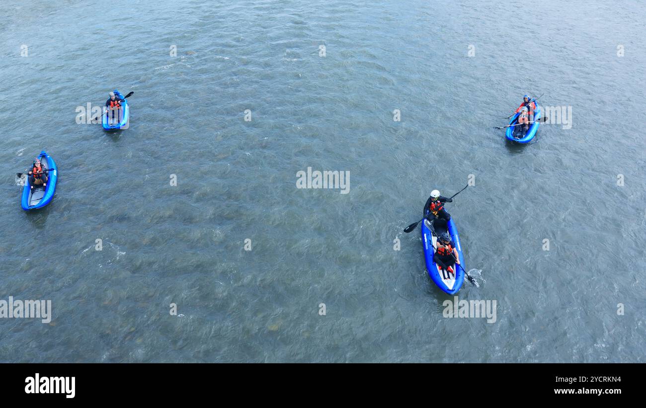 Canoeing and the clear waters of the Chikuma River Stock Photo - Alamy