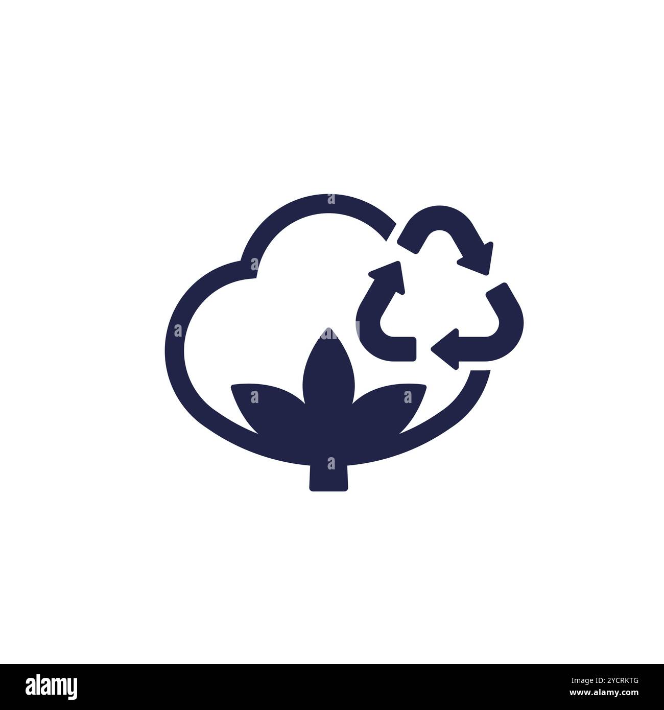 Sign recycled fabric Stock Vector Images - Alamy