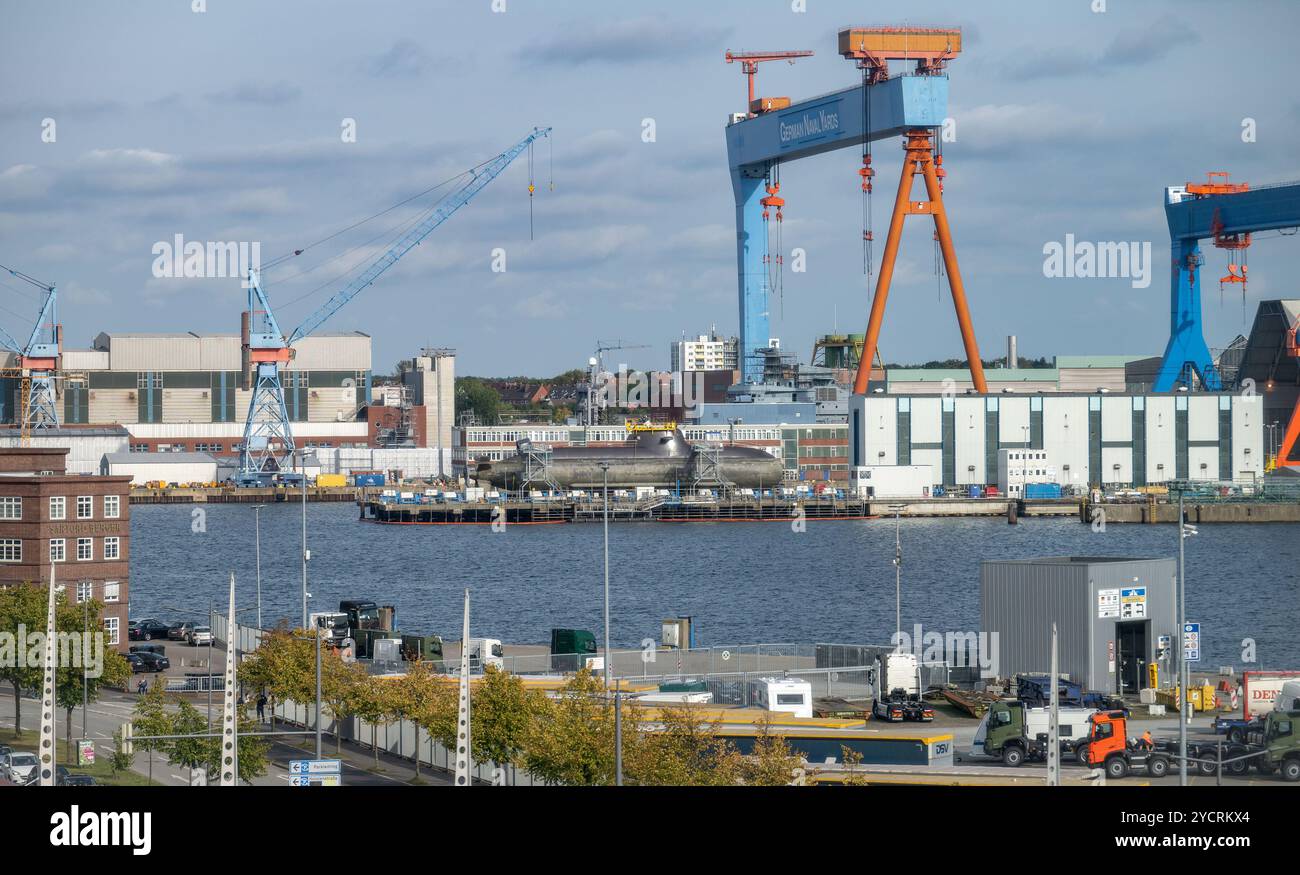 Kiel, Germany, 17.09.2024 Port of Kiel, the ThyssenKrupp and German ...
